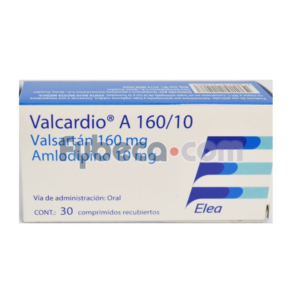 Valcardio A Tabs 160/10Mg C/30 Unidad