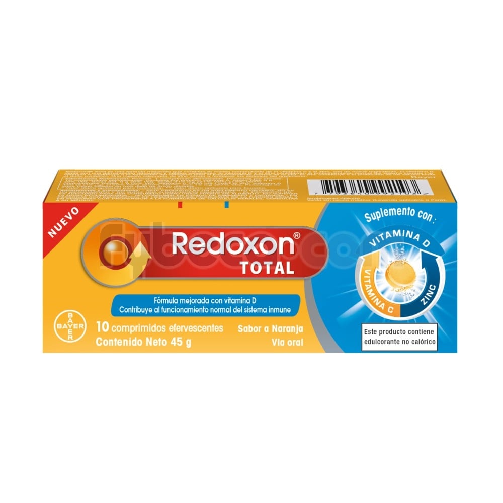 Redoxon Total Tabletas Efervescentes T/10 | Fybeca