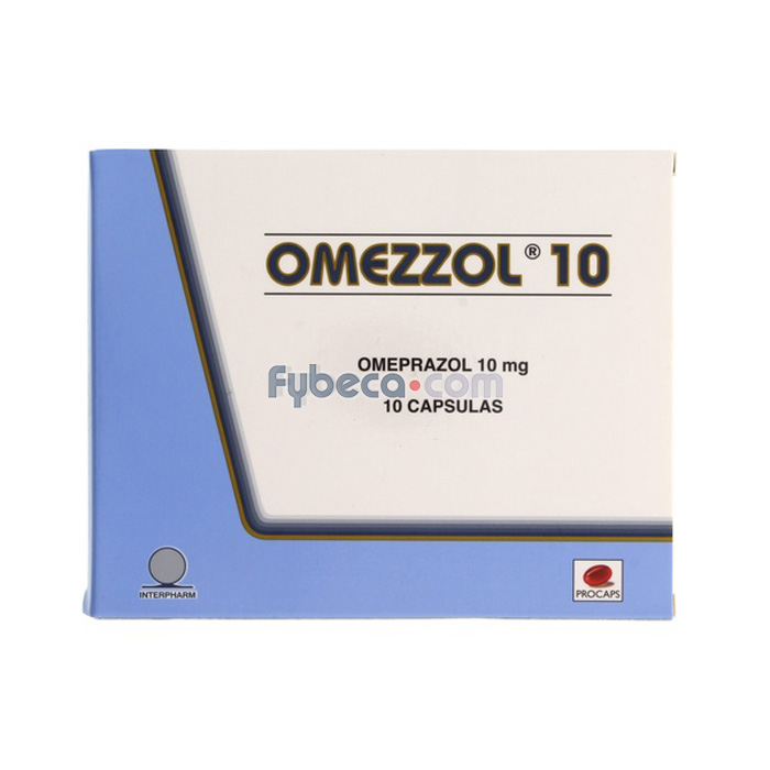 Omezol Caps. 10 Mg. C/10 Suelta | Fybeca