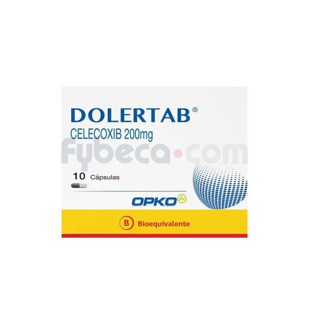 Dolertab Caps 200 Mg C/10 Suelta | Fybeca