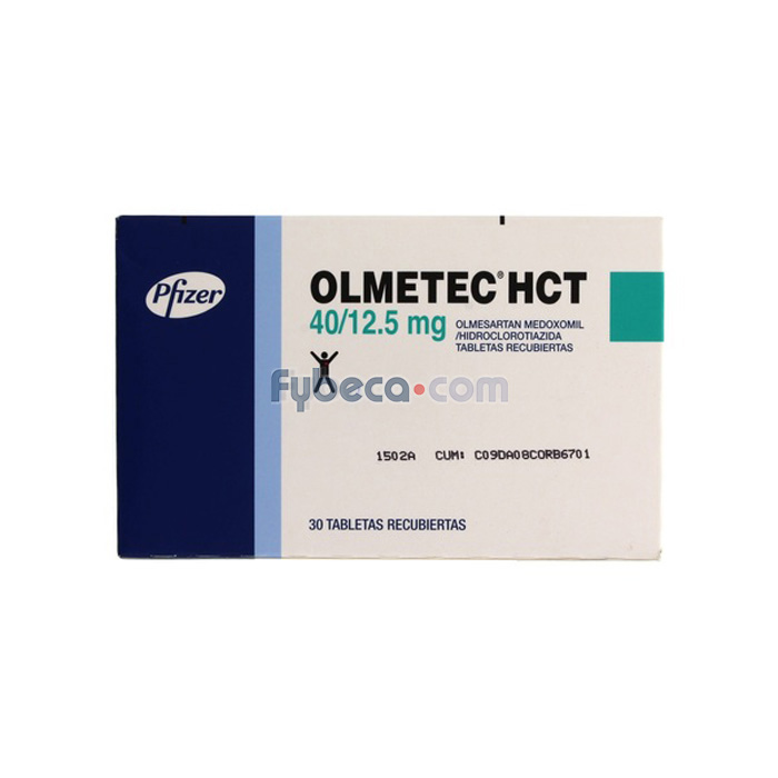Olmetec Hct 40 12.5 Mg Unidad | Fybeca