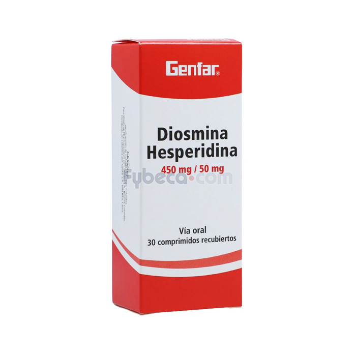 Diosmina / Hesperidina Genfar 450 Mg / 50 Mg Unidad | Fybeca