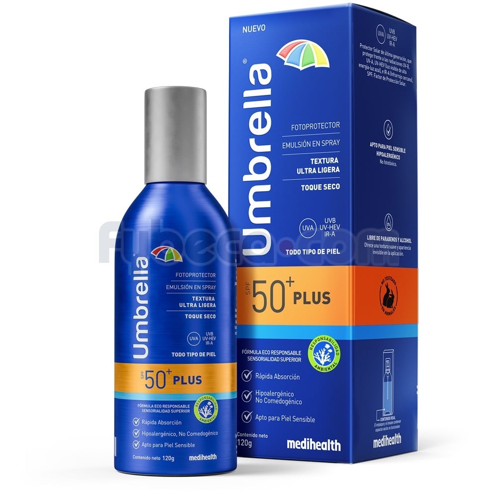 Protector Solar Umbrella Emulsión Plus 120 G Spray | Fybeca