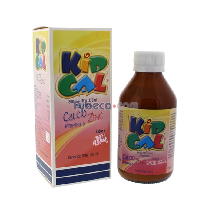 Kid Cal Susp. Tutti Frutti F/180 Ml | Fybeca