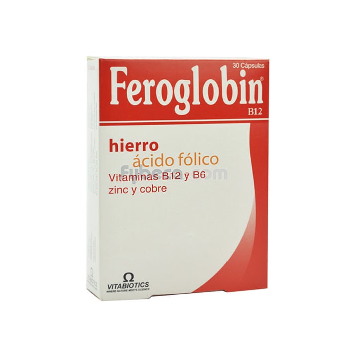 Feroglobin B-12 Caps. C/30 Suelta | Fybeca