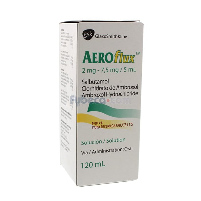 Aeroflux Glaxo 120 Ml Frasco | Fybeca
