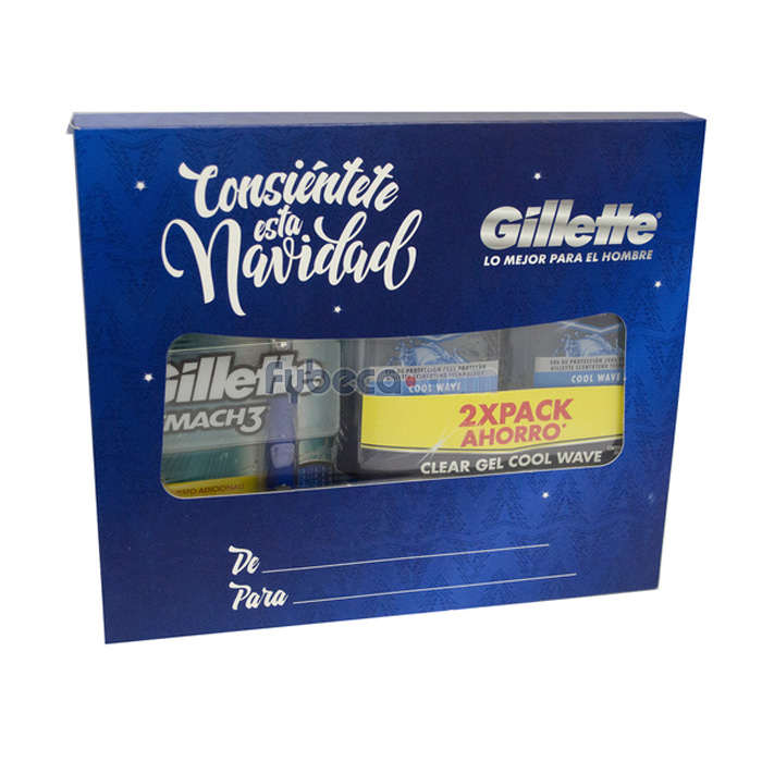 Afeitadora Y Desodorante Gillette Cool Wave Acqua Navidad Paquete | Fybeca