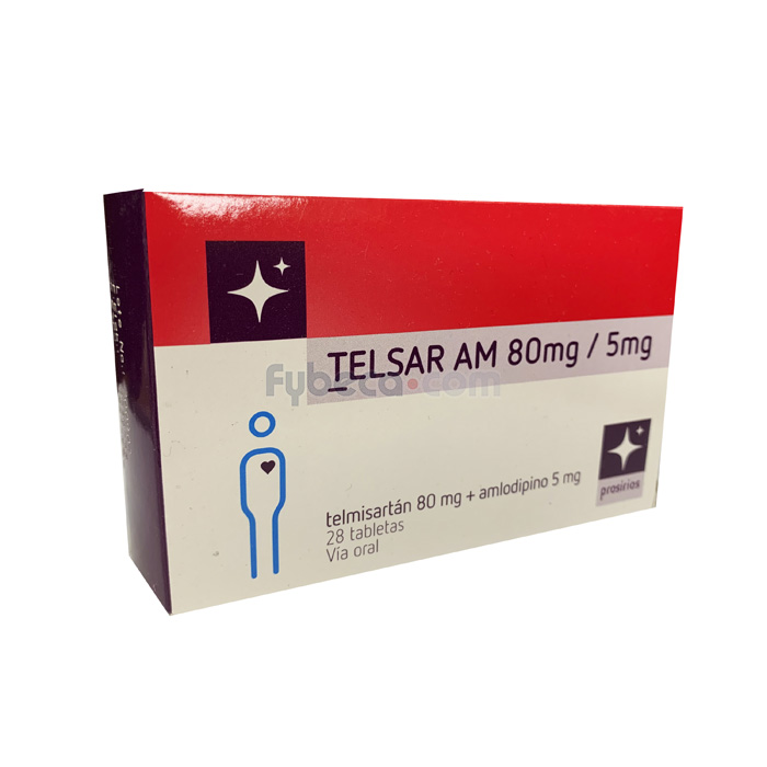 Telsar Am 80/5Mg Tabletas Rec C/28 Suelta | Fybeca