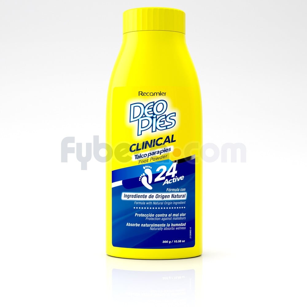 Deo Pies Talco Para Pies Clinical 300G | Fybeca