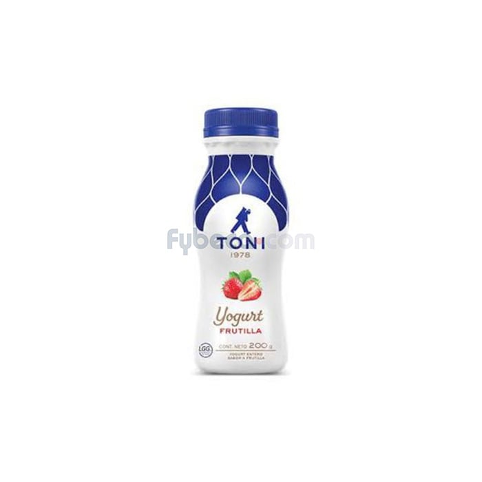 Yogurt Toni Frutilla 200 G Botella | Fybeca