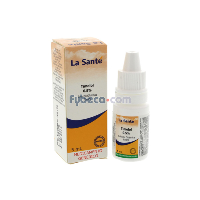 Timolol (La Sante) Colirio 0.5% F/5 Ml | Fybeca