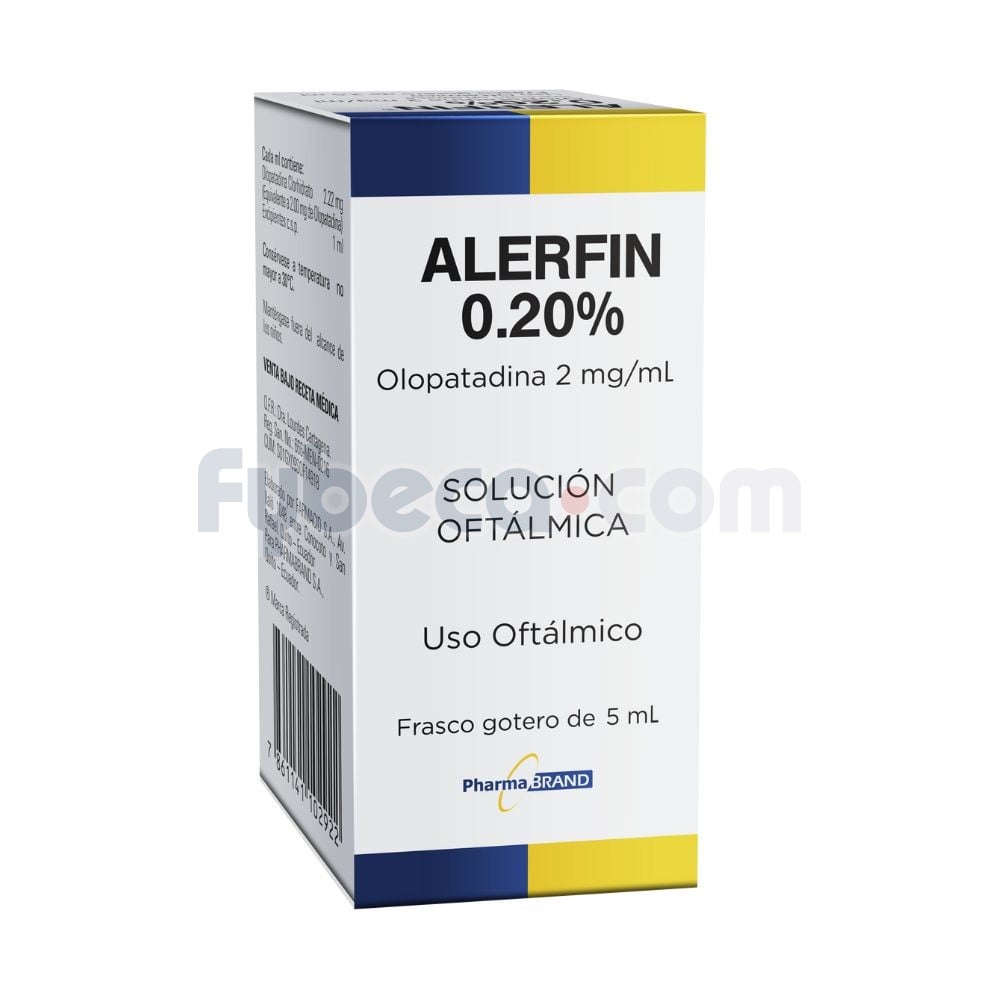 Alerfin Solución Oftálmica 0.20% F/5mL