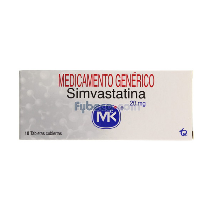 Simvastatina (Mk) Tabs. 20 Mg. C/10 Suelta | Fybeca