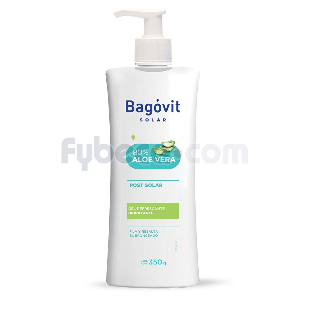 Bagovit Post Solar Con Aloe Vera Al 80% Gel X 350 ml | Fybeca