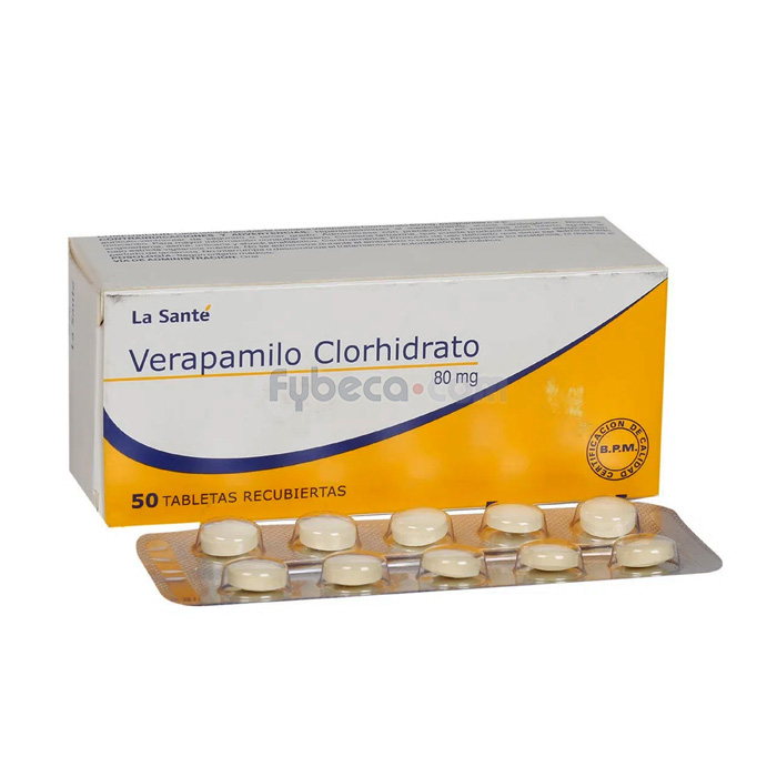 Verapamilo La Santé 80 Mg Unidad | Fybeca