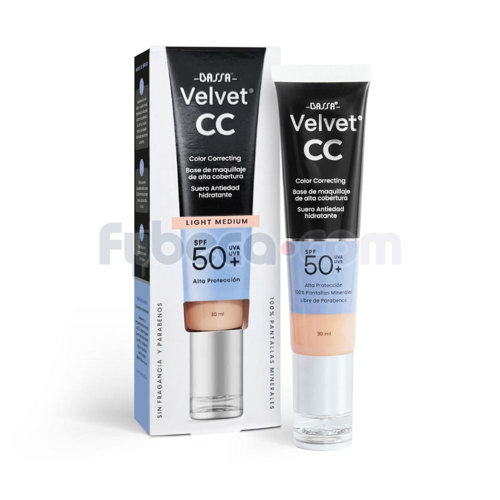 Bassa Velvet Cc Light Medium 30 Ml | Fybeca