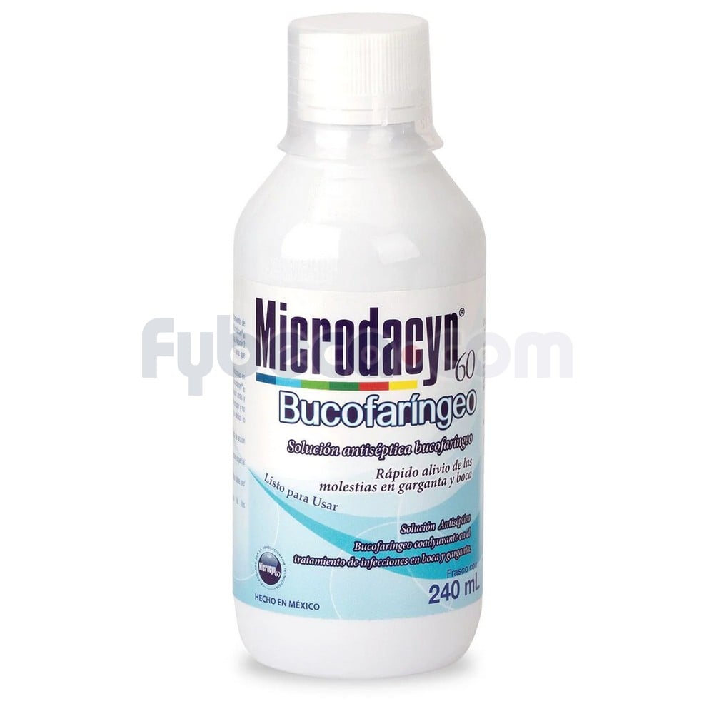 Microdacyn 60 Solucion Bucal Frasco 240 Ml | Fybeca