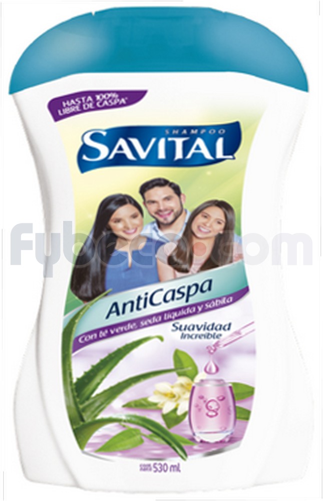 Shampoo Savital Anticaspa Con Tã‰ Verde 530Ml | Fybeca
