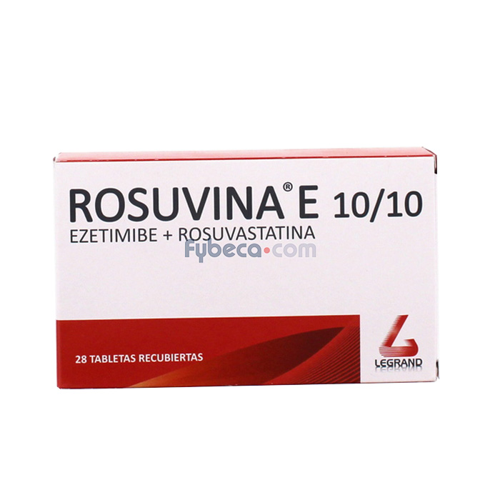 Rosuvina E Tabs. Recub. 10/10 Mg C/28 Suelta | Fybeca