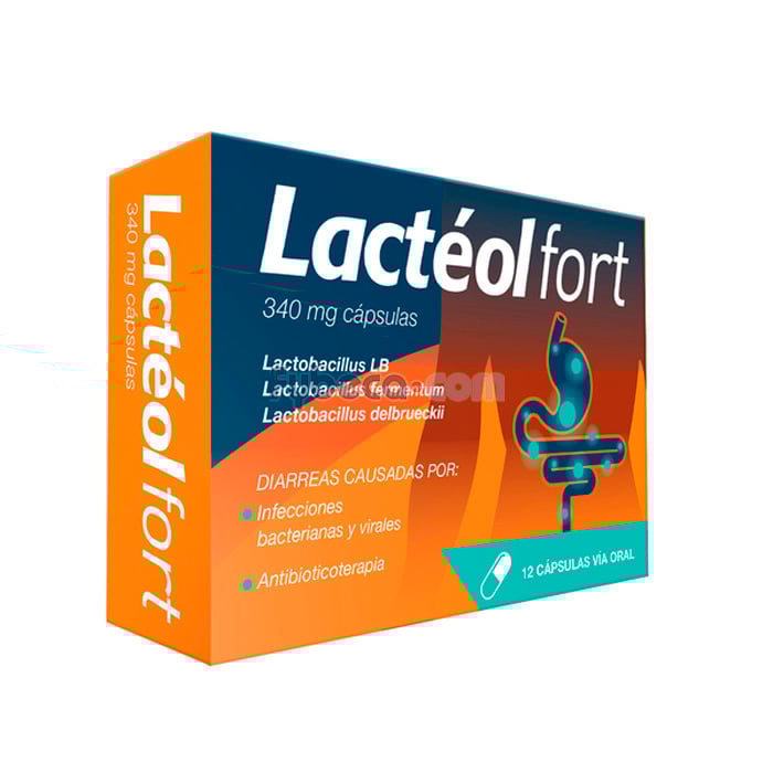 Lacteol Forte Caps. 340 Mg. C/12 Suelta | Fybeca