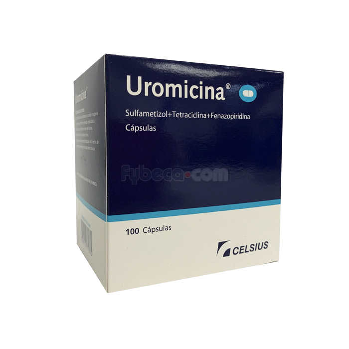 Uromicina Caps. 250 Mg. C/100 Suelta | Fybeca
