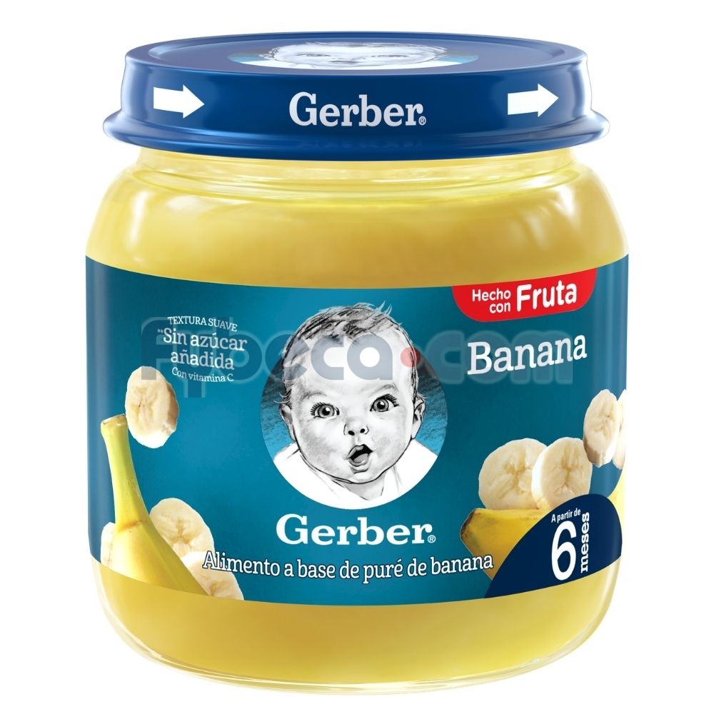 Compota Gerber Paso 2 Banano 113 Gr | Fybeca