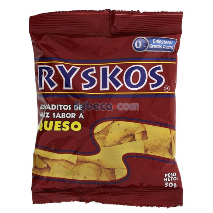 Snack Ryskos Inalecsa Sabor A Queso 50 G Unidad | Fybeca