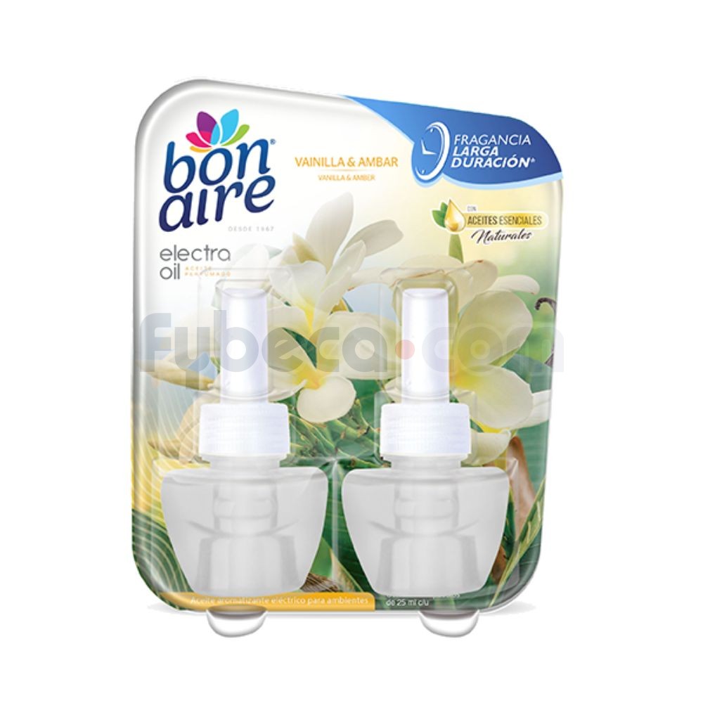 Bon Aire Electra Oil Repuesto Vainilla & Ambar X2 X 50Ml | Fybeca
