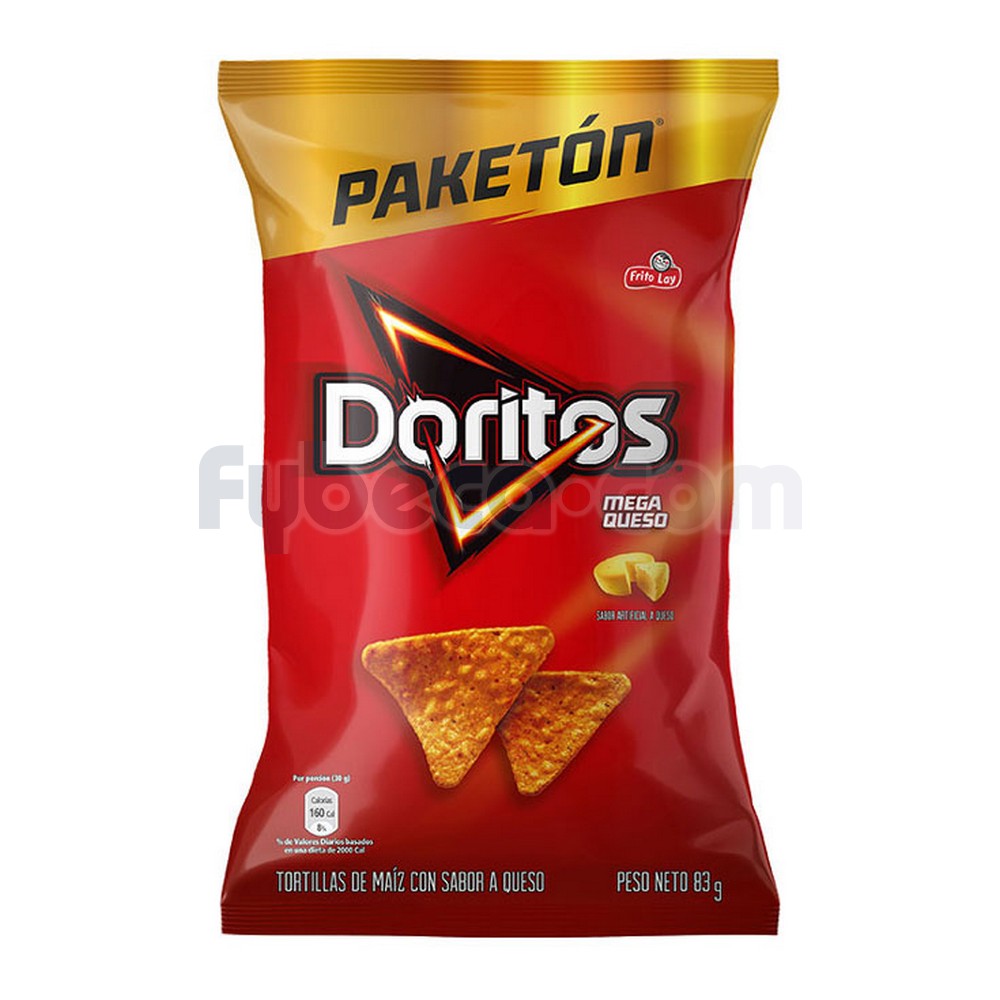 Snack Doritos Mega Queso 83 Gr | Fybeca