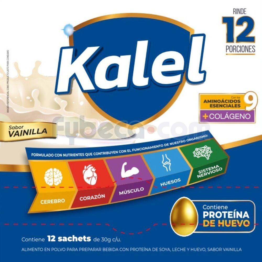 SUPLEMENTO POLVO KALEL VAINILLA SENIOR SOBRESX12 30GR