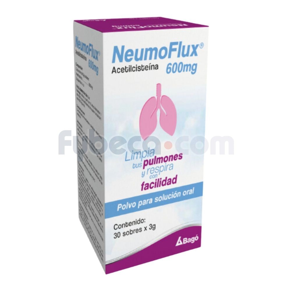 Neumoflux Sobres 600 Mg C/30 Suelta | Fybeca