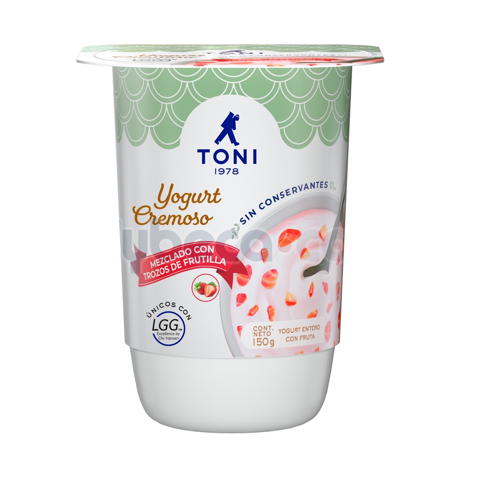 Yogurt Toni Cremoso Con Trozos Frutilla 150 G | Fybeca