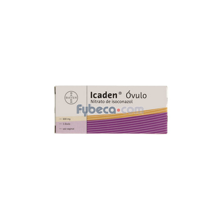 Icaden Tabs. 600 Mg. Vag. C/1 | Fybeca