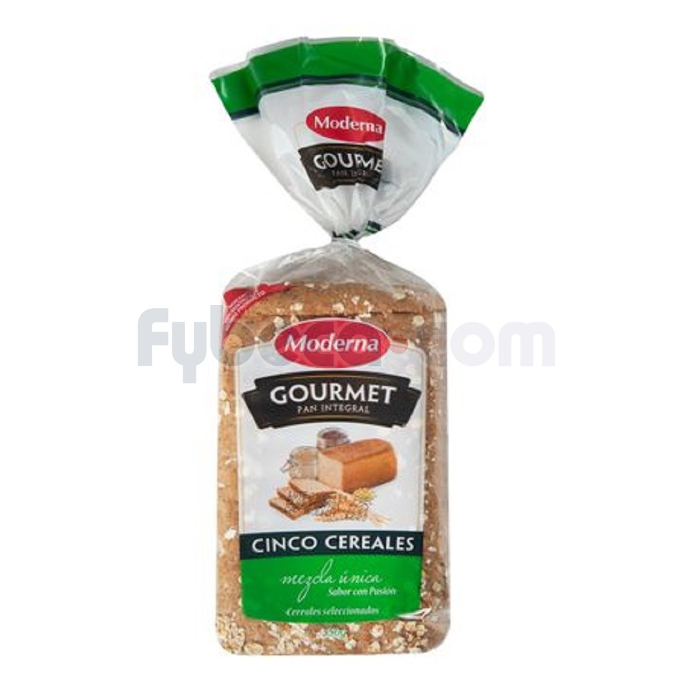 Pan Cereales La Moderna Cinco Cereales 350G | Fybeca