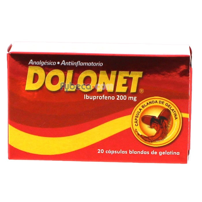 Dolonet 200Mg Capsula C/20 Suelta | Fybeca