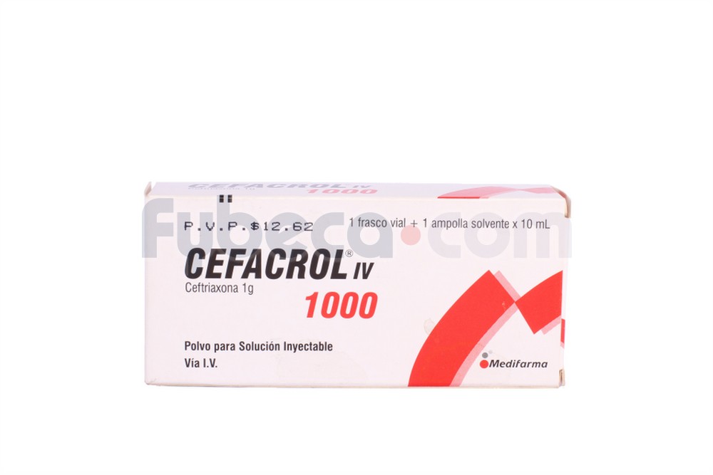 Cefacrol Iv Ampolla + Polvo Iny 1G | Fybeca