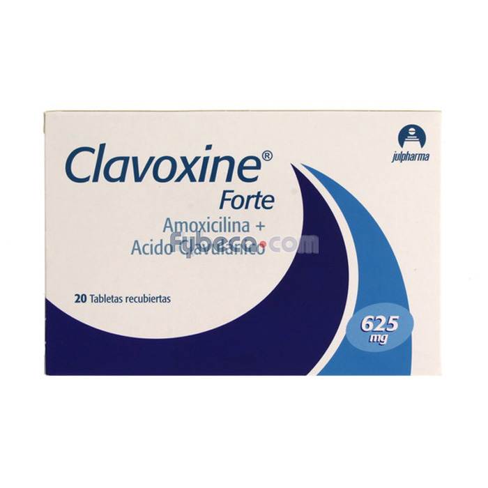 Clavoxine Forte 625 Mg Unidad | Fybeca