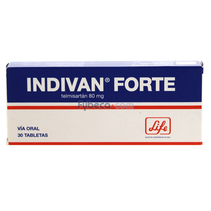 Indivan Forte 80Mg C/30 Suelta | Fybeca