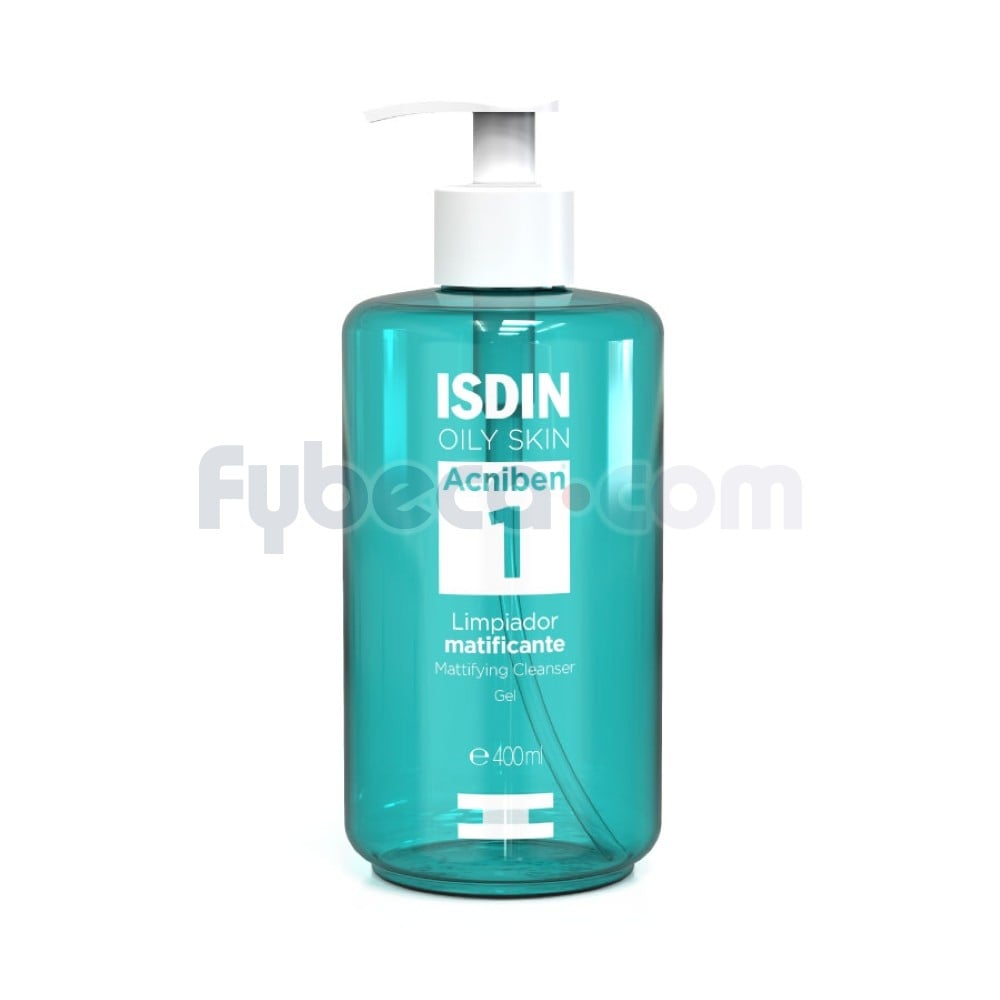 Isdin Acniben Oily Skin Gel Limpiador Matificante 400Ml | Fybeca