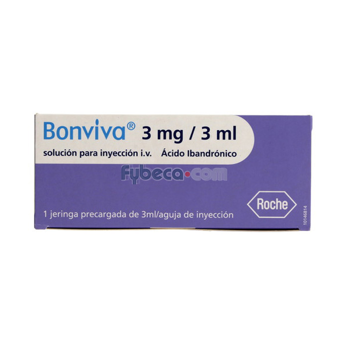 Bonviva Solución Inyectable 3 Mg /3 Ml Unidad | Fybeca