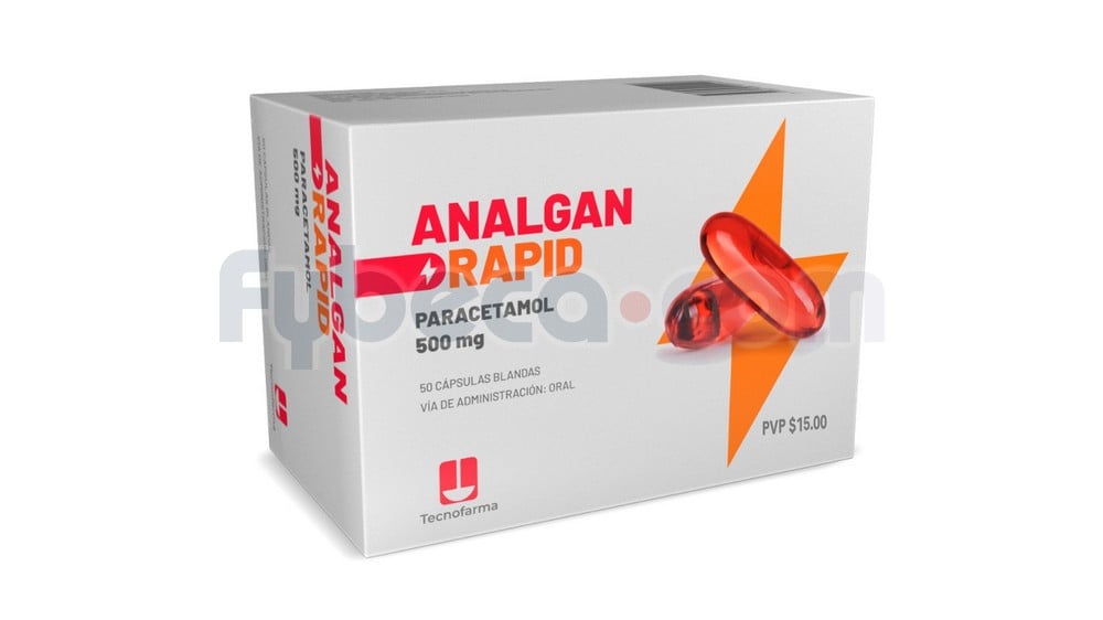 Analgan Rapid Cápsula Blanda 500 mg - Fybeca