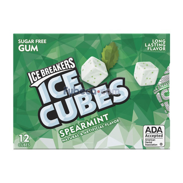 Chicle Ice Cubes Spearmint 27 G Unidad | Fybeca