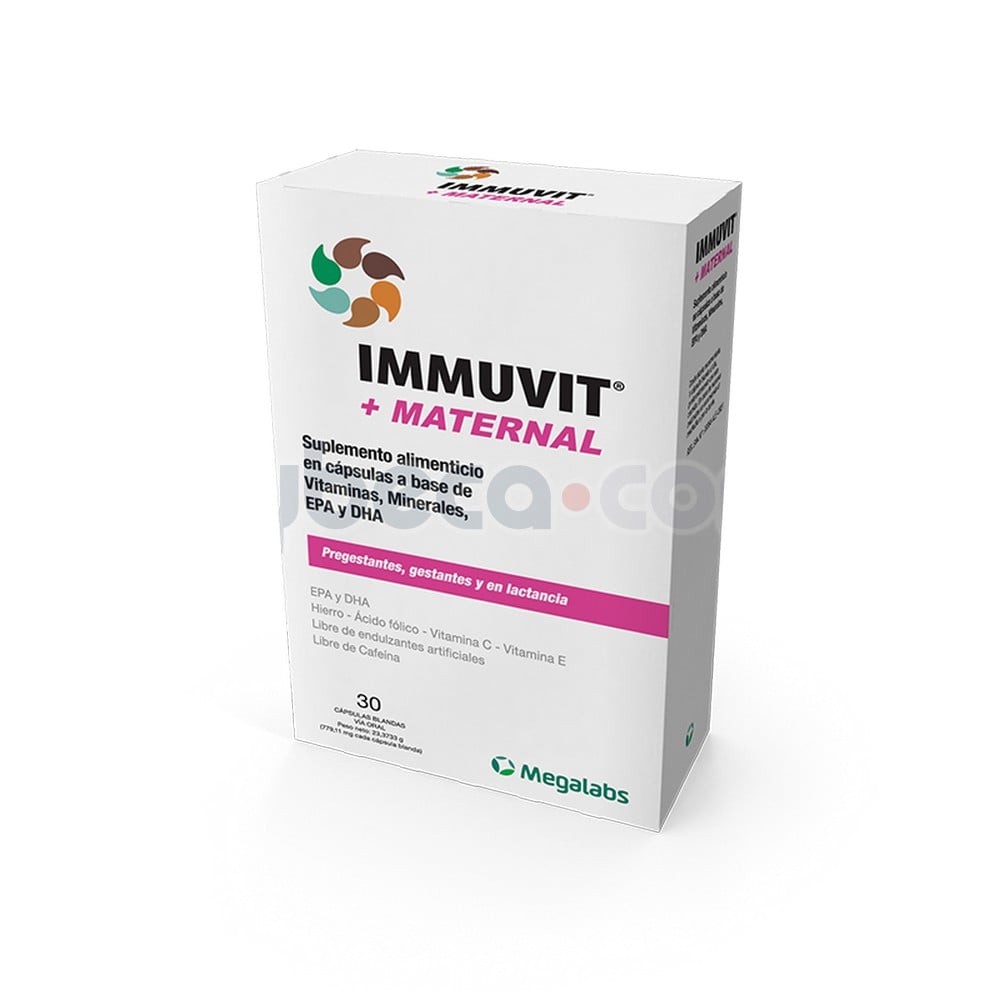Immuvit Maternal Comp. 779,11Mg. C/30 | Fybeca