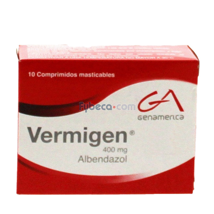 Vermigen Comp. Masticables 400Mg C/10 Suelta | Fybeca
