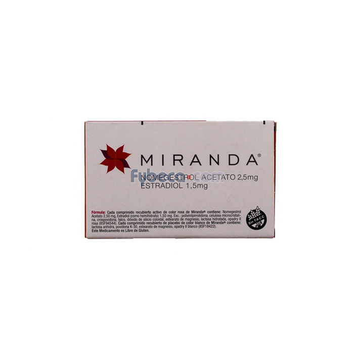Miranda Compr. Recub. 2,5 Mg/1,5 Mg C/28 | Fybeca
