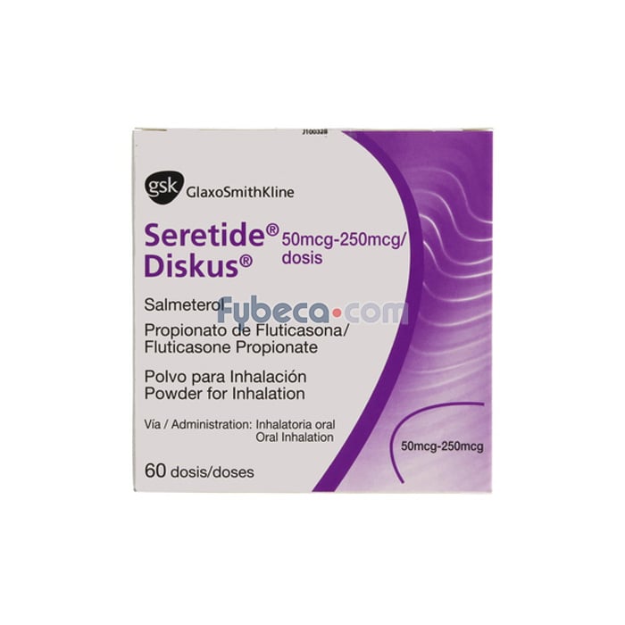 Seretide Diskus 250 Mcg X 60 Dosis | Fybeca