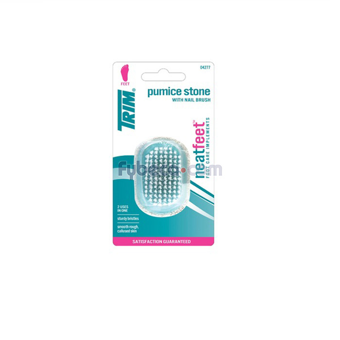 Piedra Pómez Trim Con Cepillo De Uñas Unidad | Fybeca Piedra Pómez Trim Con Cepillo De Uñas Unidad | Fybeca