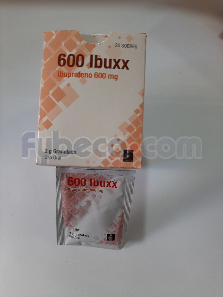 600 Ibuxx Sobres 600Mg C/20 | Fybeca