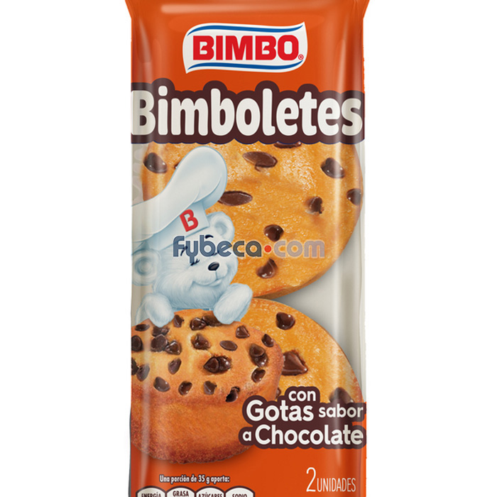 Cake Bimboletes Bimbo Con Gotas De Chocolate 70 G Unidad | Fybeca