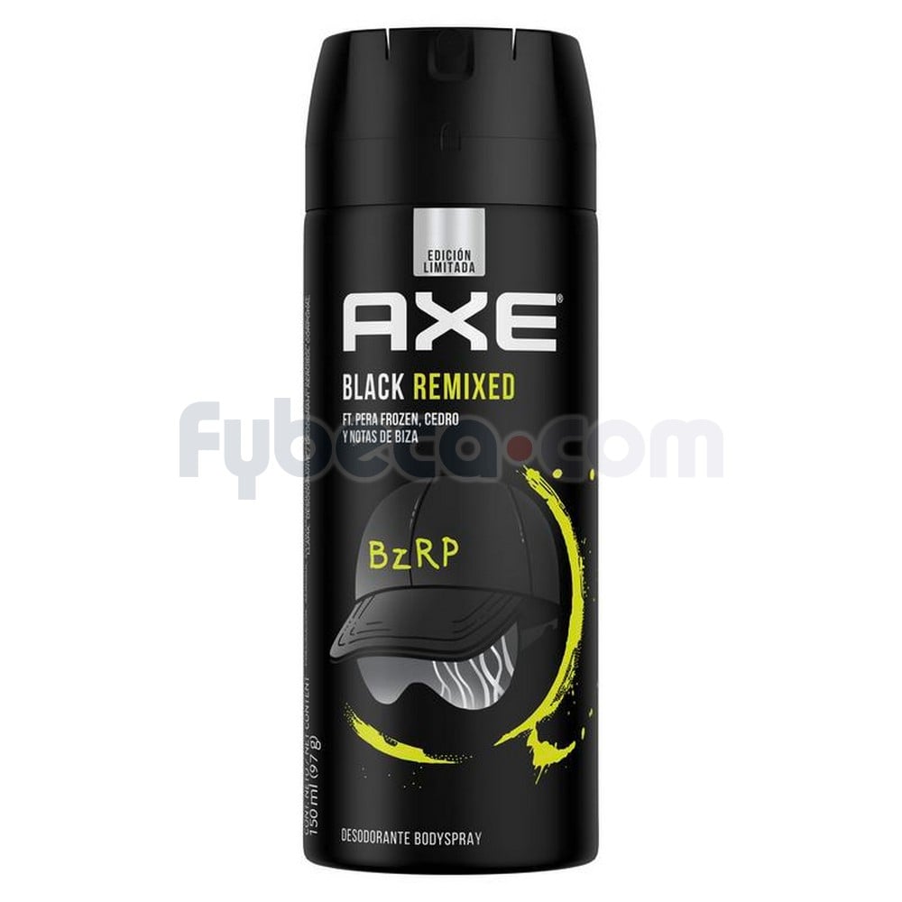 Desod Spray Axe Hombre Axe Aer Bs Black Remixed 150Ml | Fybeca